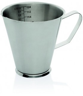 Merilna posodica na nogi, 1,0 l., Nerjaveče jeklo
