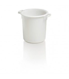 Posoda okrogla pvc bela 40l s pokrovom fi-37cm viš.45cm